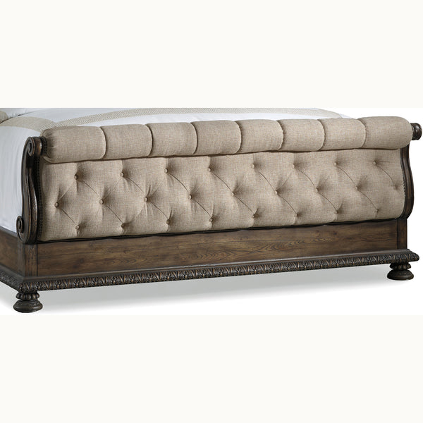 Hooker Furniture Rhapsody Tufted Bed – Paynes Gray