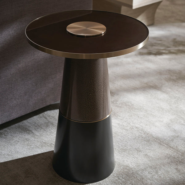 Caracole Aperture Side Table – Paynes Gray