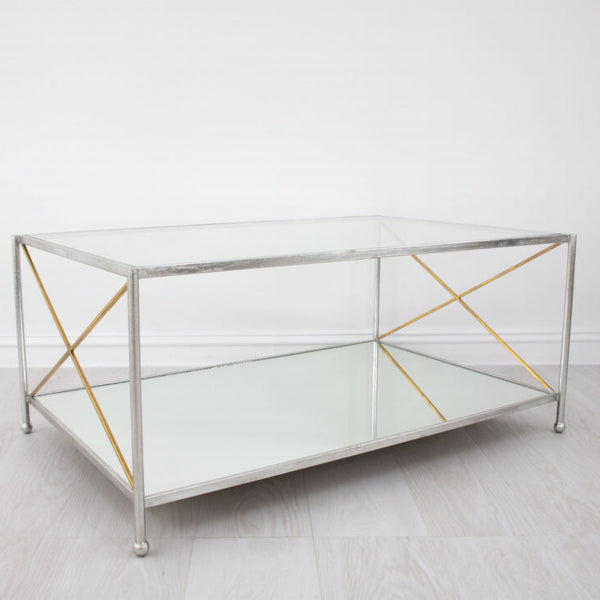 Elegant Rectangle Coffee Table – Paynes Gray