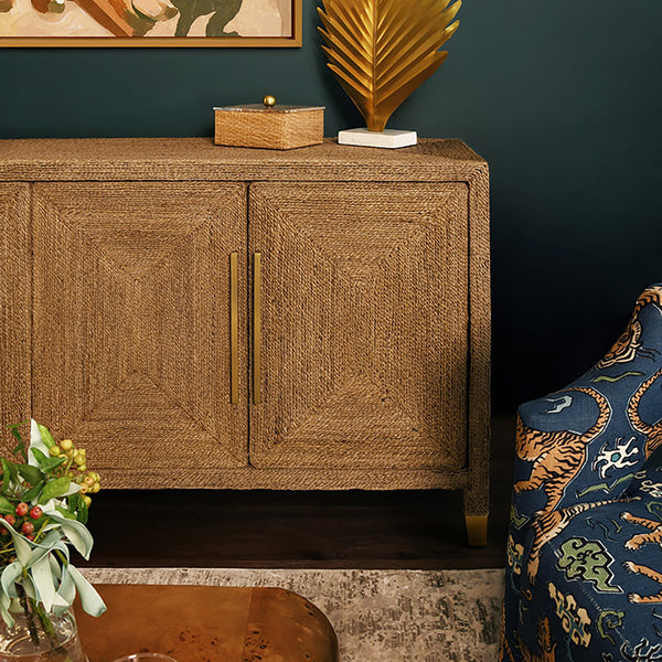 Worlds Away Casey Buffet – Paynes Gray