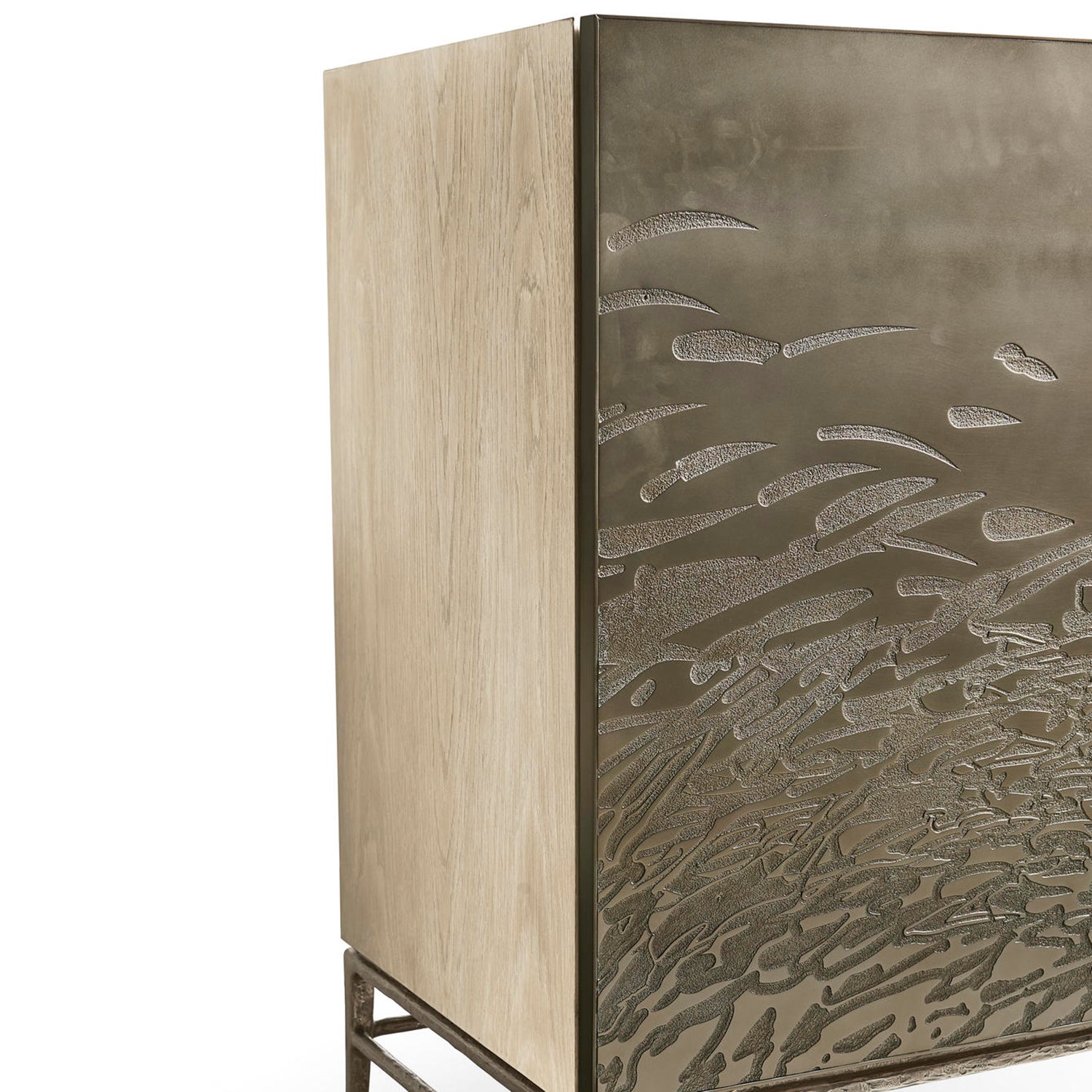 Jonathan Charles Water Diel Acid Etched Door Chest – Paynes Gray