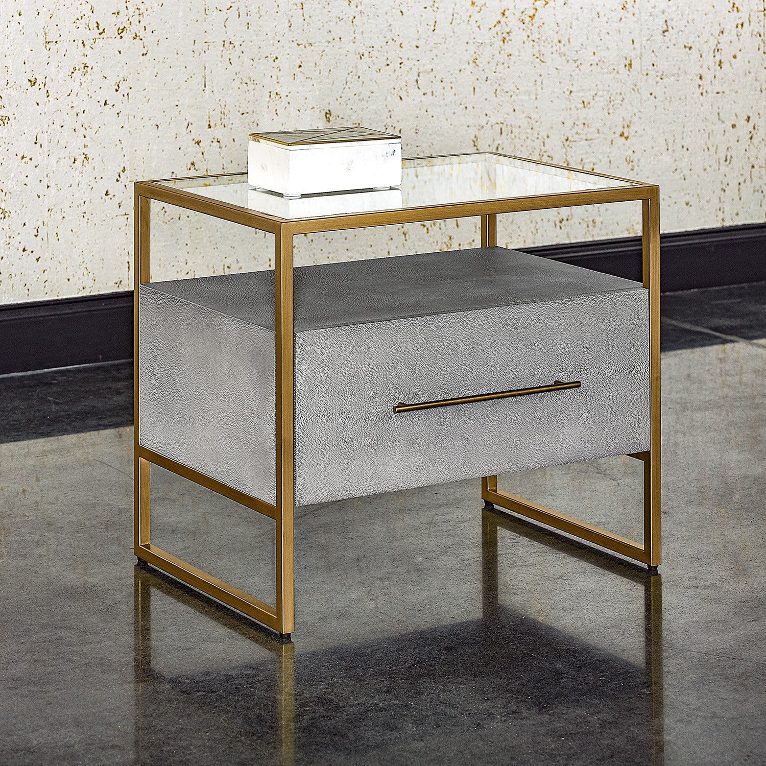 Sunpan Venice Nightstand Set of 2 – Paynes Gray