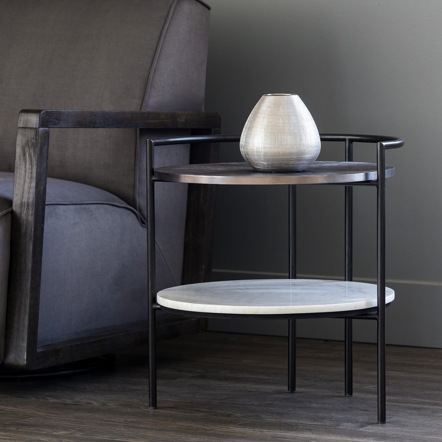 Sunpan Brighton Nightstand Set of 2 – Paynes Gray