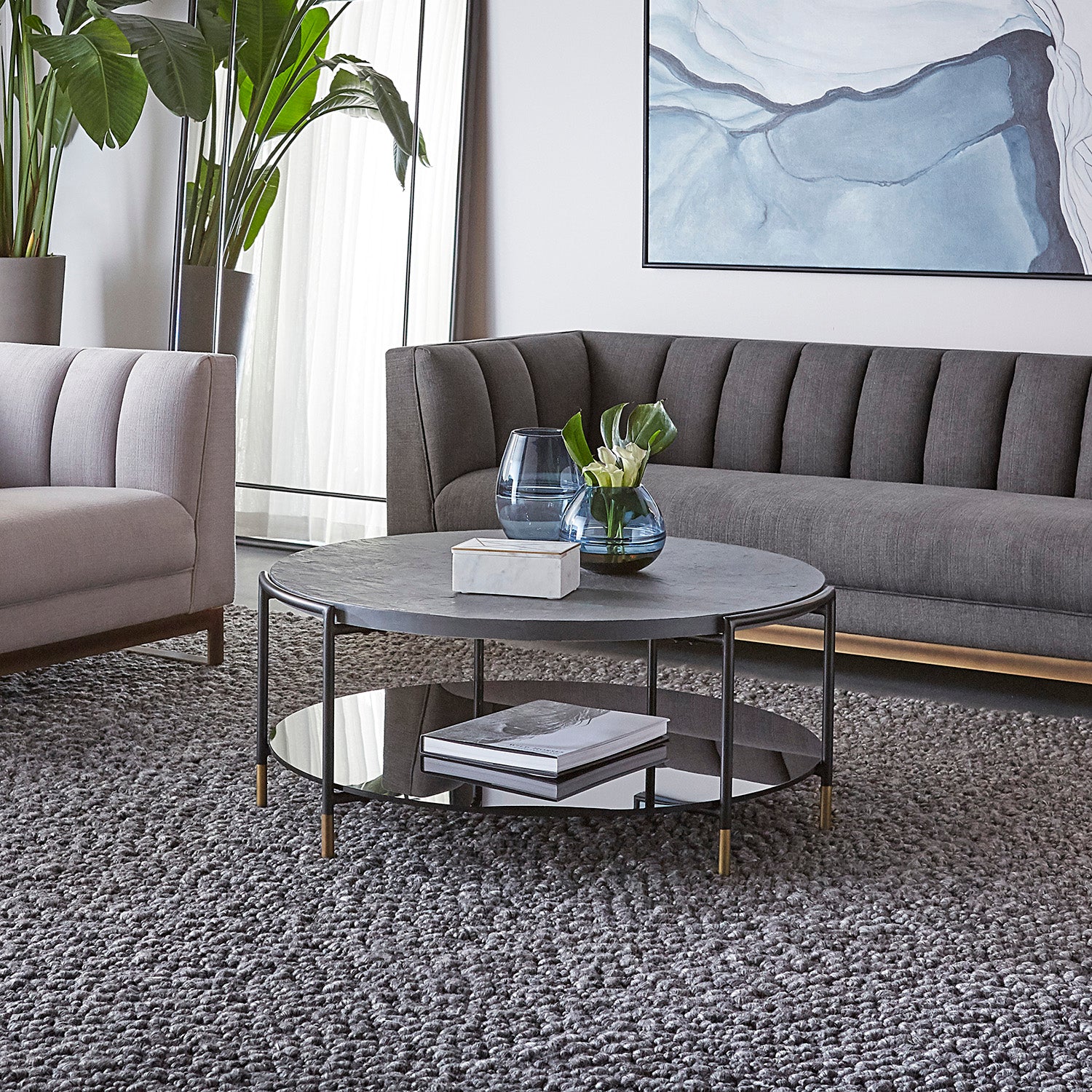 Sunpan Zuma Coffee Table – Paynes Gray