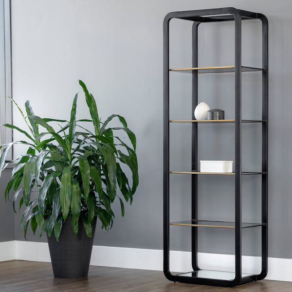 Sunpan Ambretta Bookcase – Paynes Gray