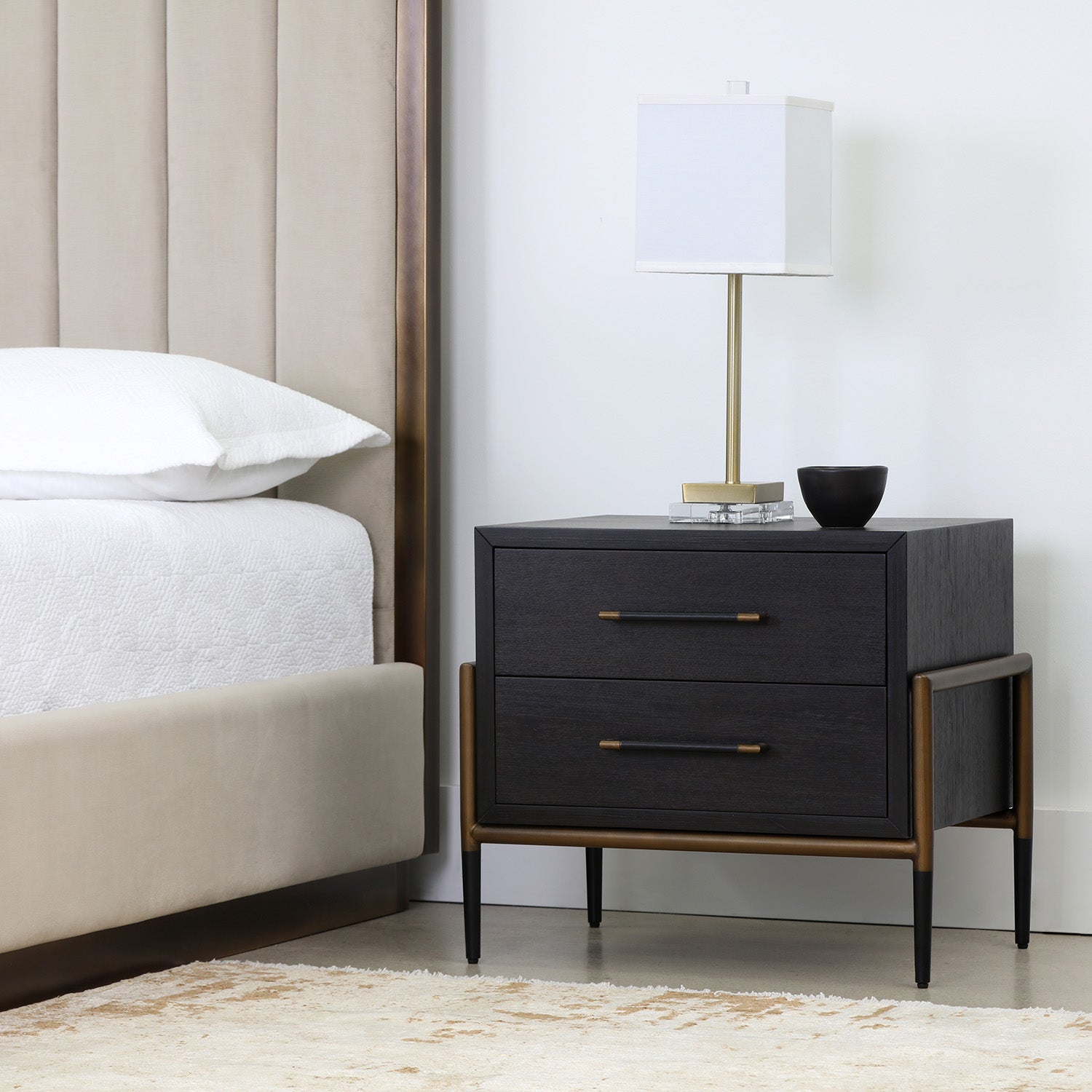 Sunpan Weldrick Nightstand Set of 2 – Paynes Gray