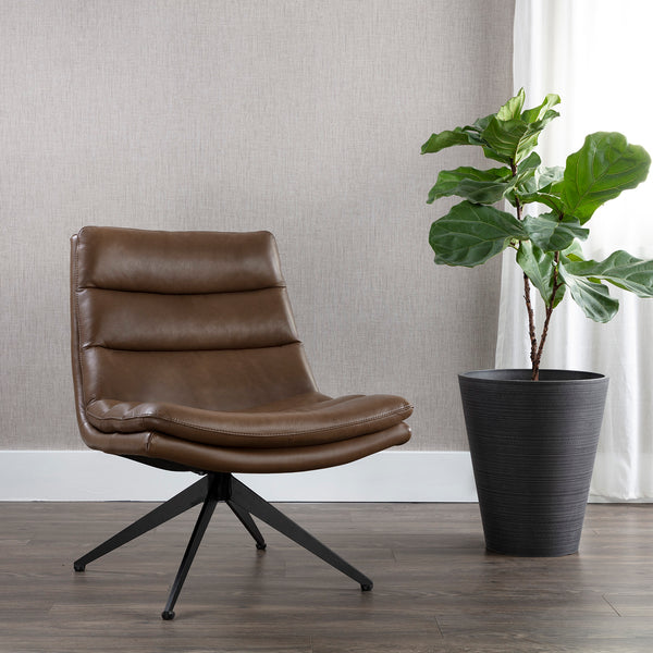 Sunpan Keller Swivel Lounge Chair – Paynes Gray