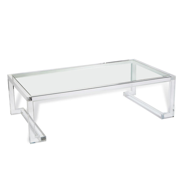 Interlude Home Ava Large Rectangular Cocktail Table – Paynes Gray