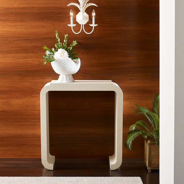 Wildwood Notched Waterfall Console Table – Paynes Gray