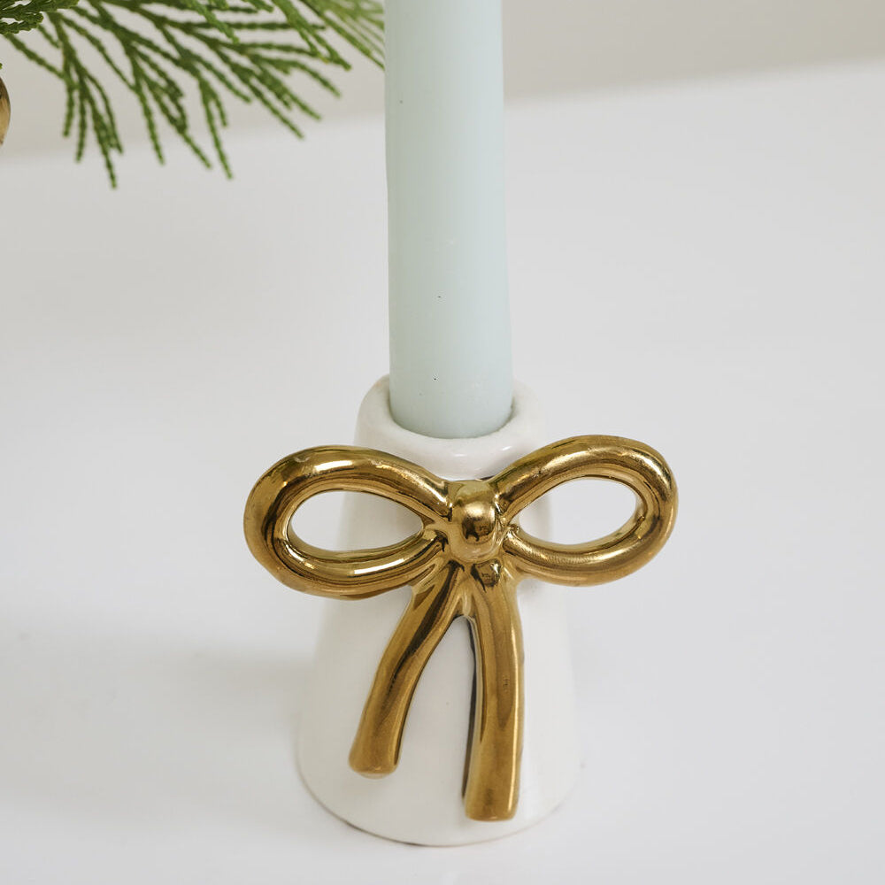 Coquette Bow Candle Holder Set of 4 – Paynes Gray