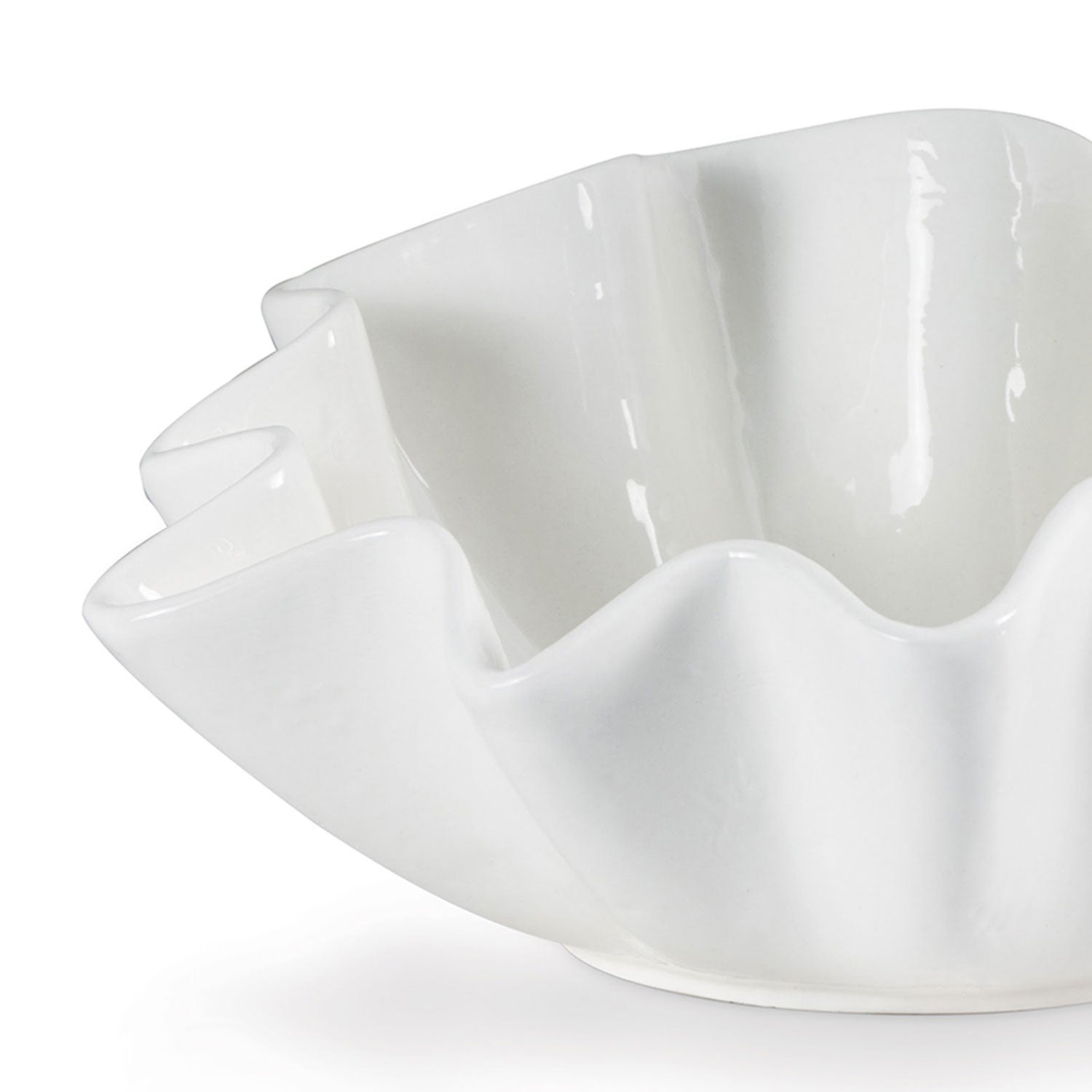 Regina Andrew Ruffle Ceramic Bowl – Paynes Gray