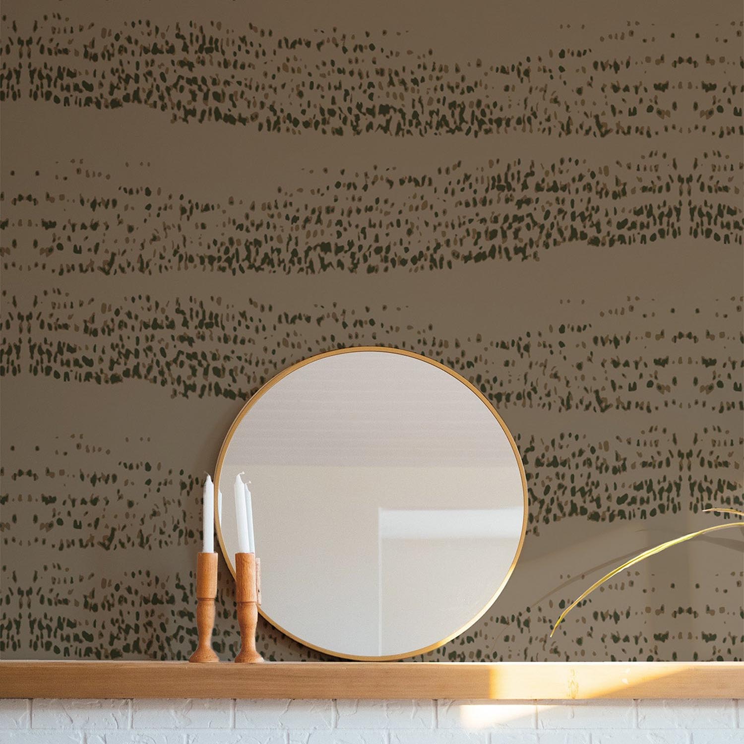 Mitchell Black Reflections Wallpaper – Paynes Gray