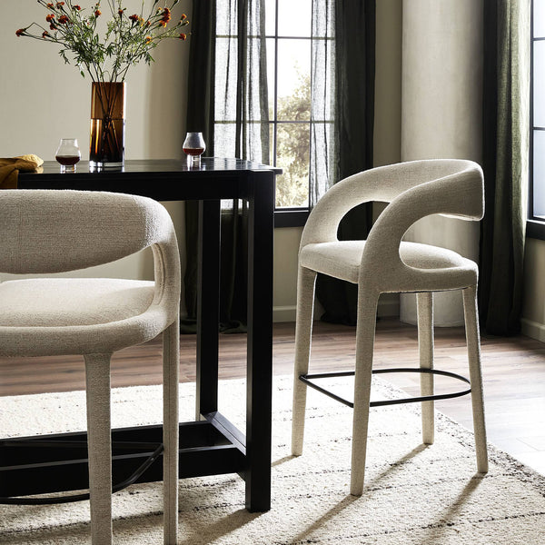 Four Hands Hawkins Bar Stool Set of 2 – Paynes Gray