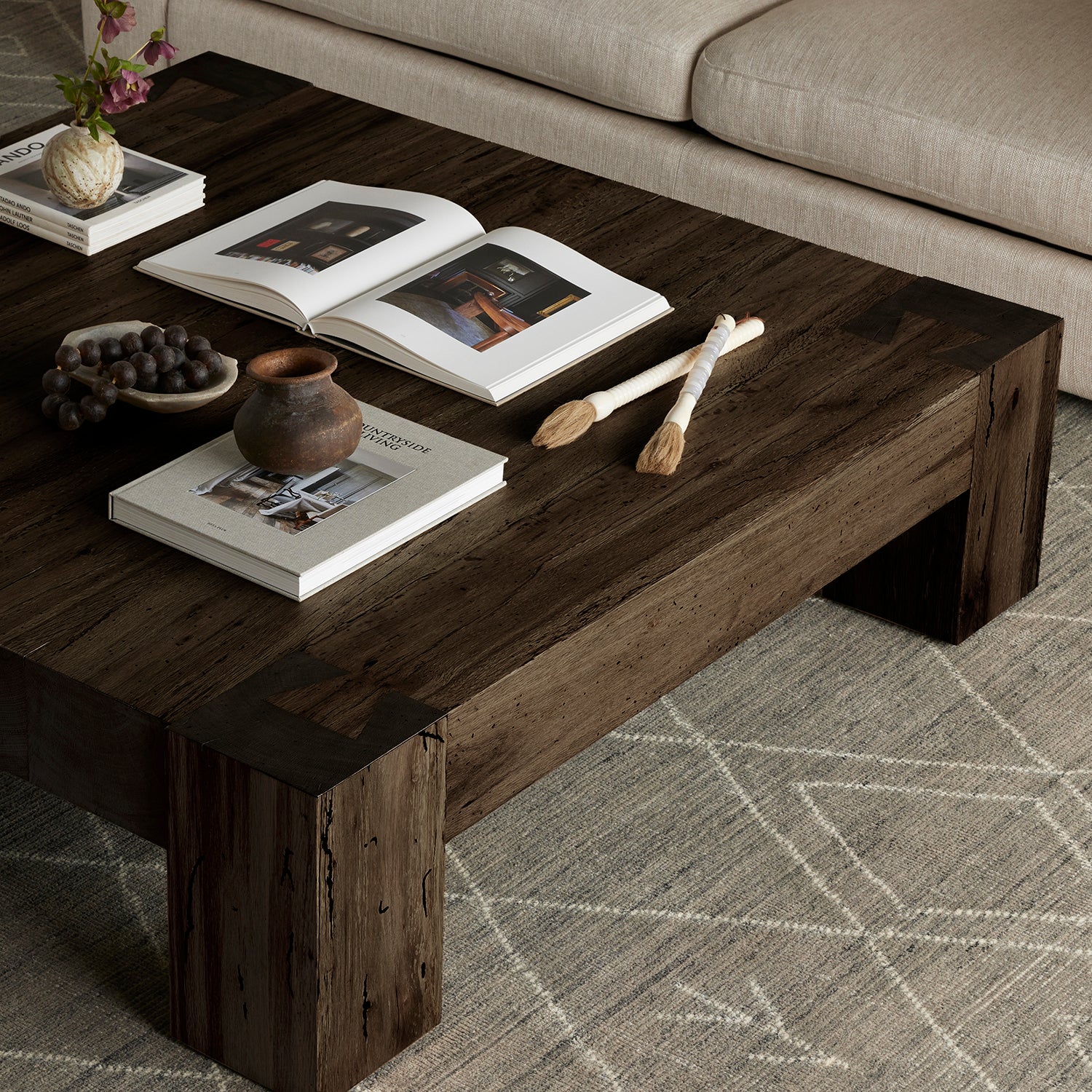 Four Hands Abaso Coffee Table – Paynes Gray