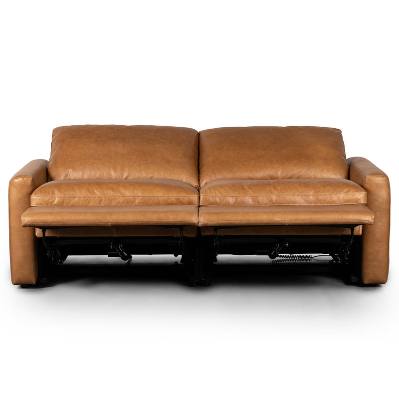 Four Hands Tillery Leather Power Recliner 2 Piece Sectional Sofa ...