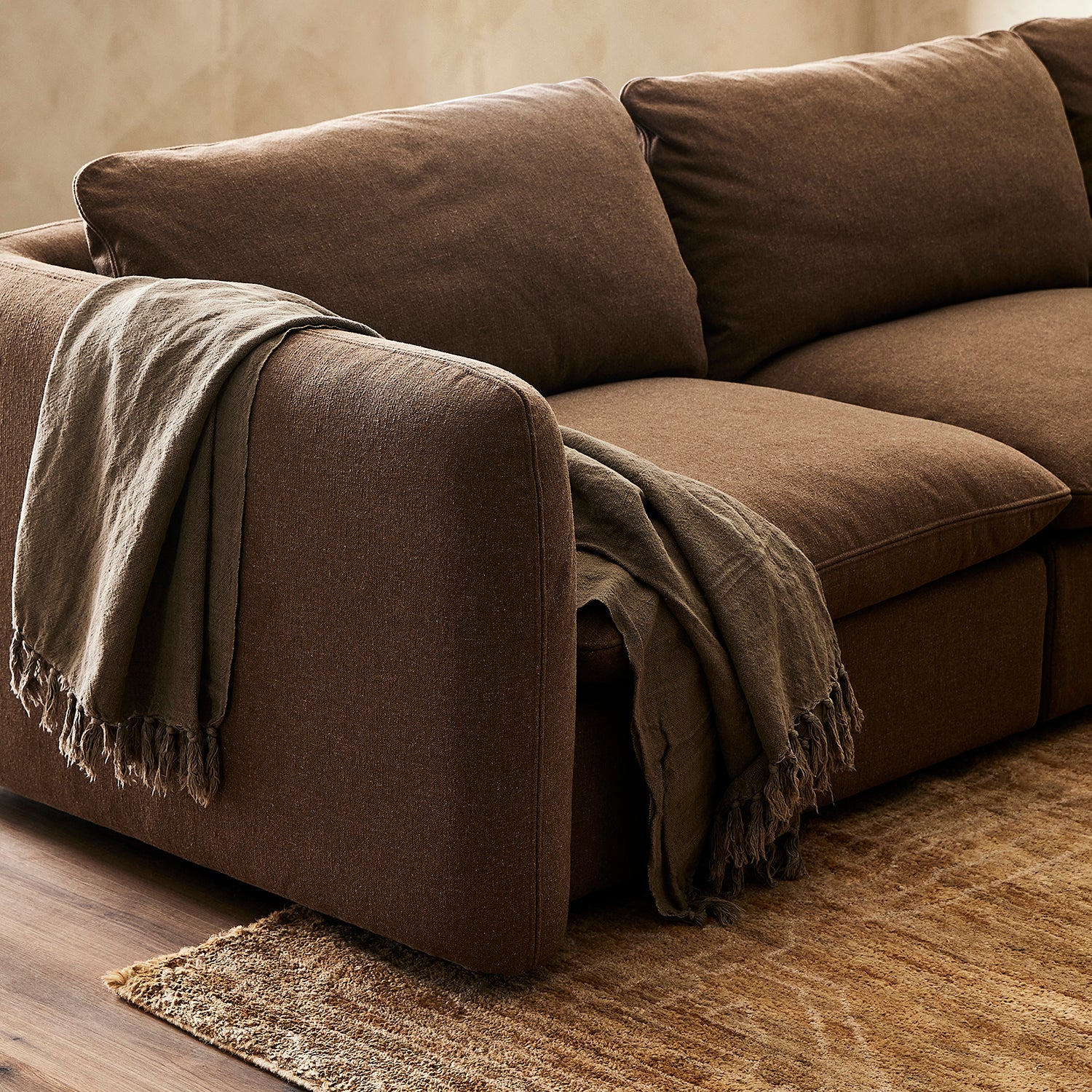 Four Hands Ingel 5-Piece Sectional Sofa – Paynes Gray
