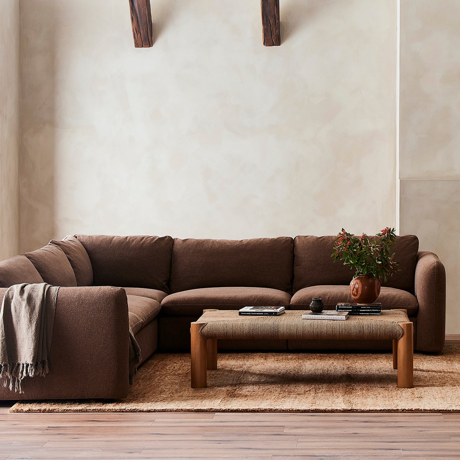 Four Hands Ingel 5-Piece Sectional Sofa – Paynes Gray