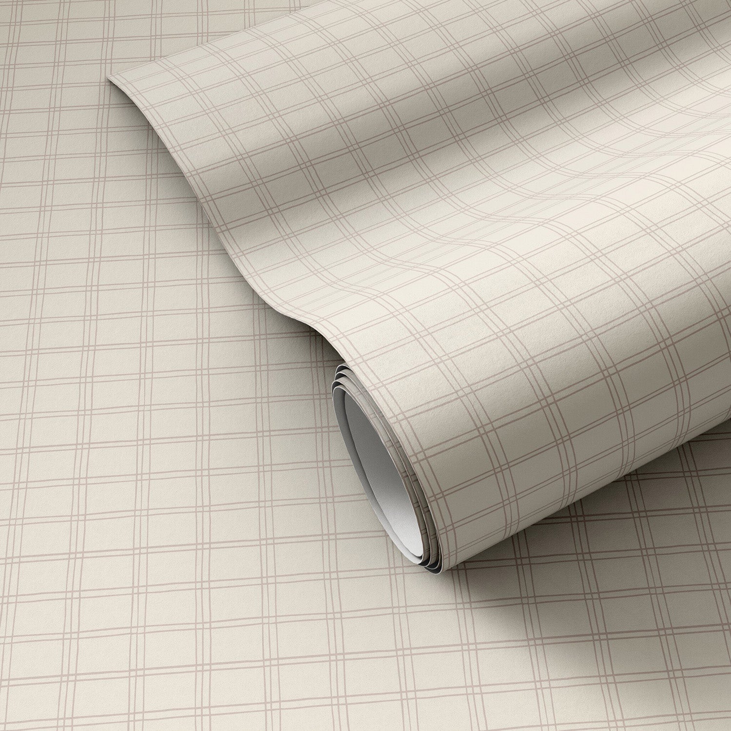 Getty Images x Four Hands Hand Checks Gray II Wallpaper - Final Sale