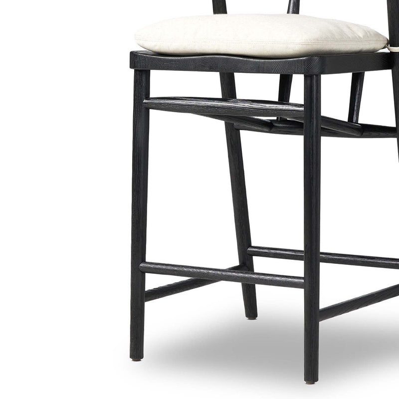 Four Hands Buxton Cushion Counter Stool Set of 2 – Paynes Gray
