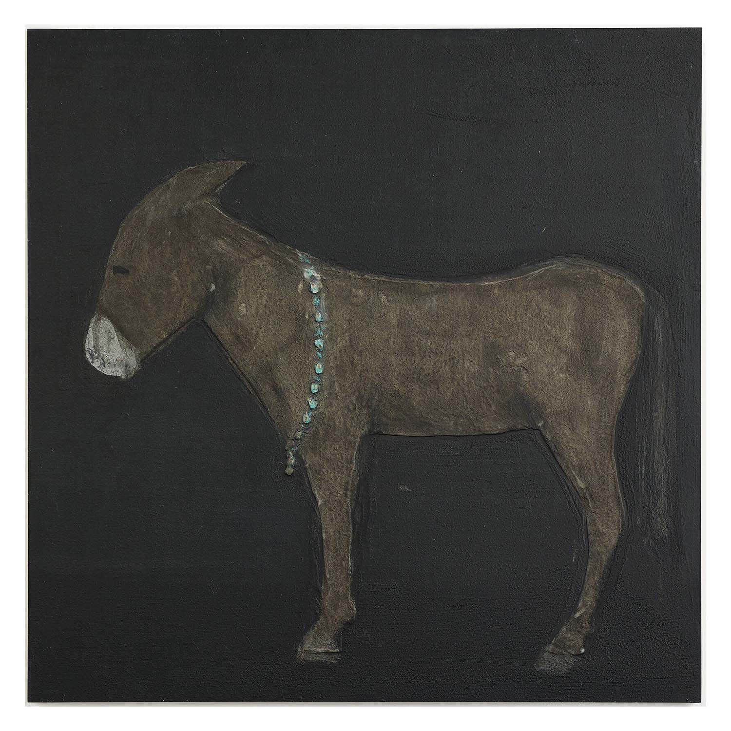 Four Hands x Paul Meyer Burro Noche Framed Wall Art – Paynes Gray