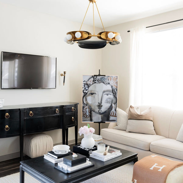 Martyn Lawrence Bullard x Corbett Lighting Hopper Chandelier – Paynes Gray