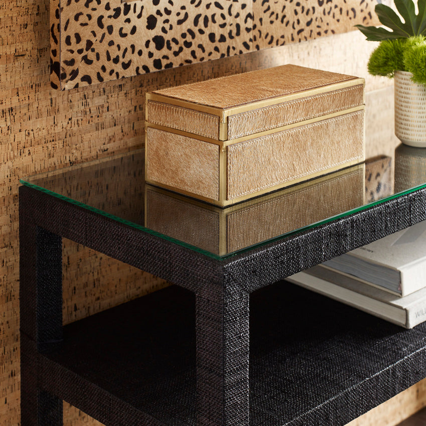 Wildwood Boxed In Leopard Decorative Box – Paynes Gray