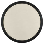 Currey & Co Deanna Raffia Entry Table – Paynes Gray