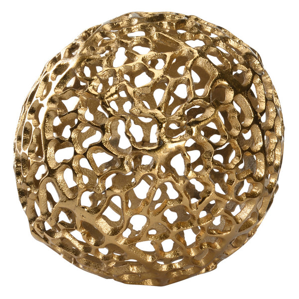 Wildwood Gold Torch Coral Sphere – Paynes Gray