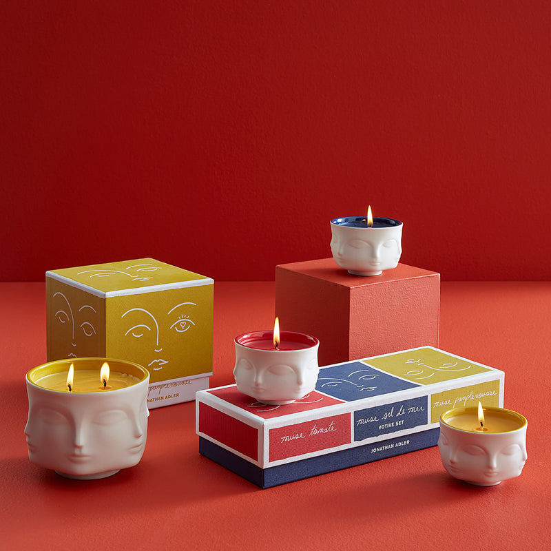 Jonathan Adler Muse Couleur Votive Set – Paynes Gray