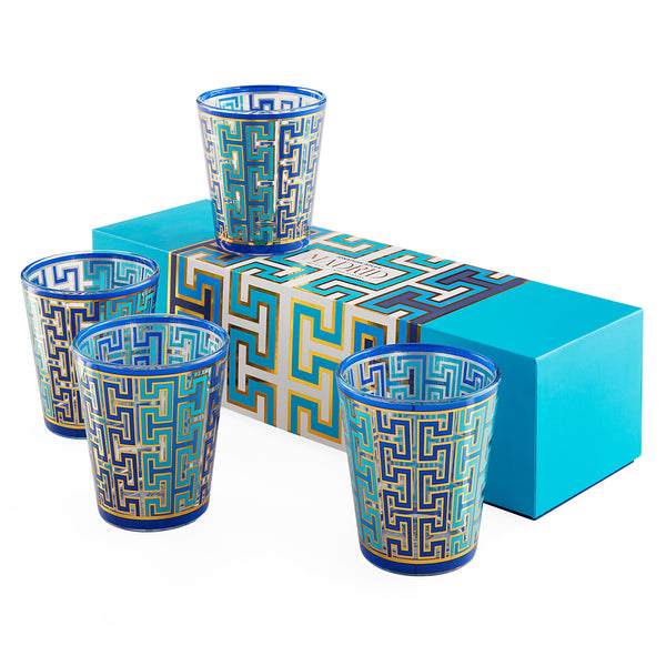 Jonathan Adler Madrid Glassware Set – Paynes Gray