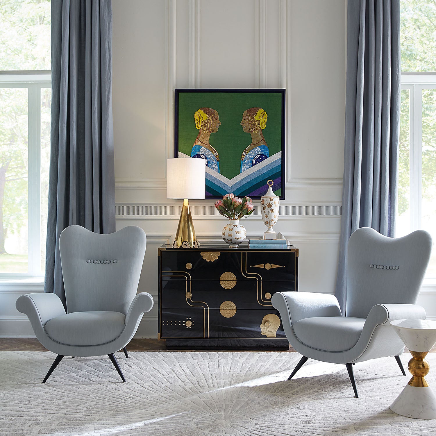 Jonathan Adler Gala Chest – Paynes Gray