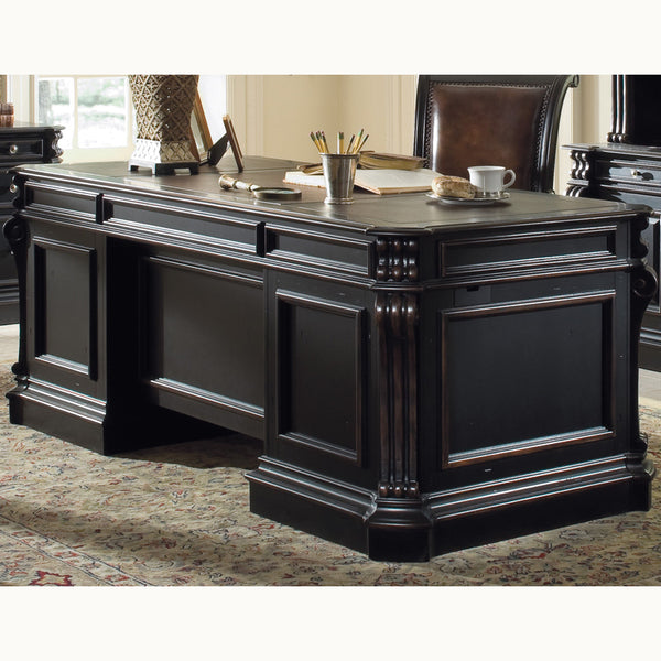 Hooker Furniture Telluride Executive Desk – Paynes Gray