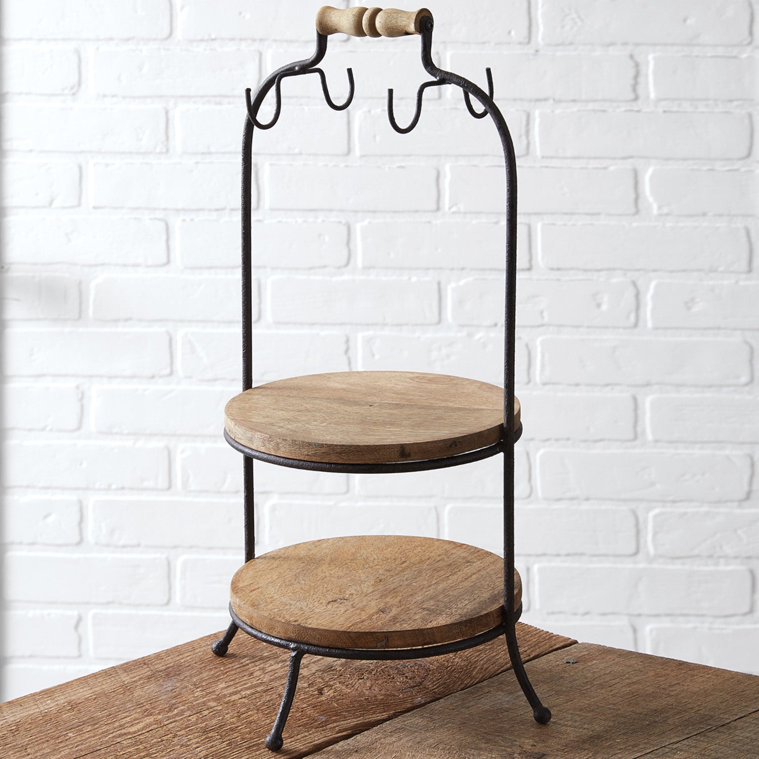 Two-Tiered Mug Rack Serving Holder – Paynes Gray