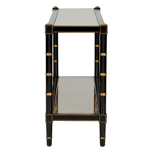 Chelsea House Conner Cane Console – Paynes Gray