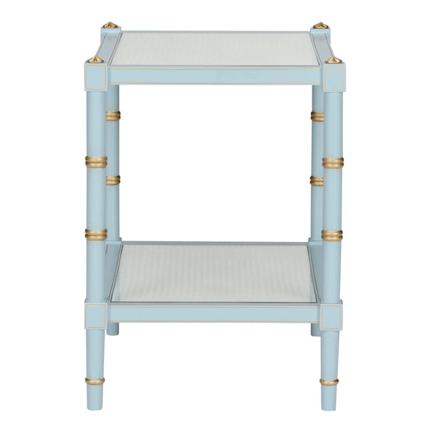 Chelsea House Conner Cane End Table – Paynes Gray