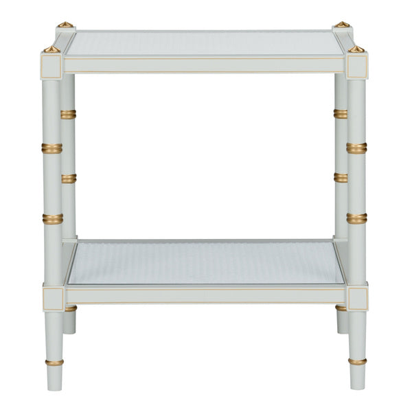 Chelsea House Conner Cane End Table – Paynes Gray