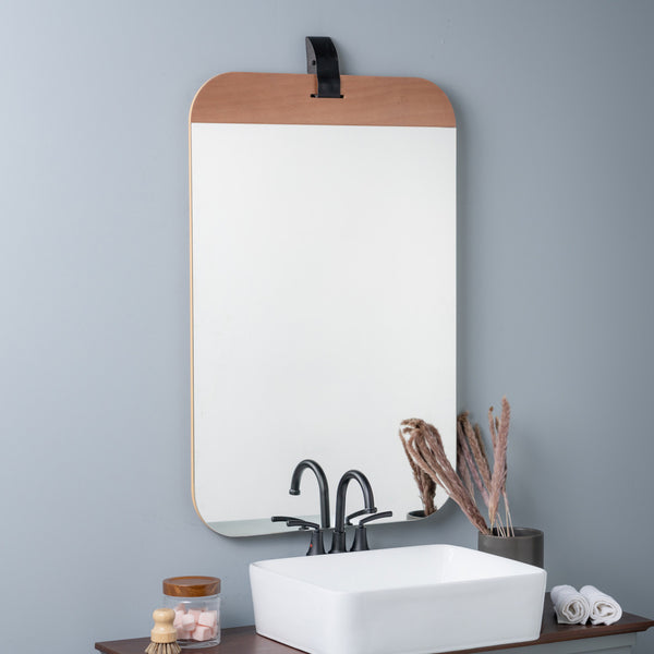 Heppner Rectangle Wall Mirror – Paynes Gray