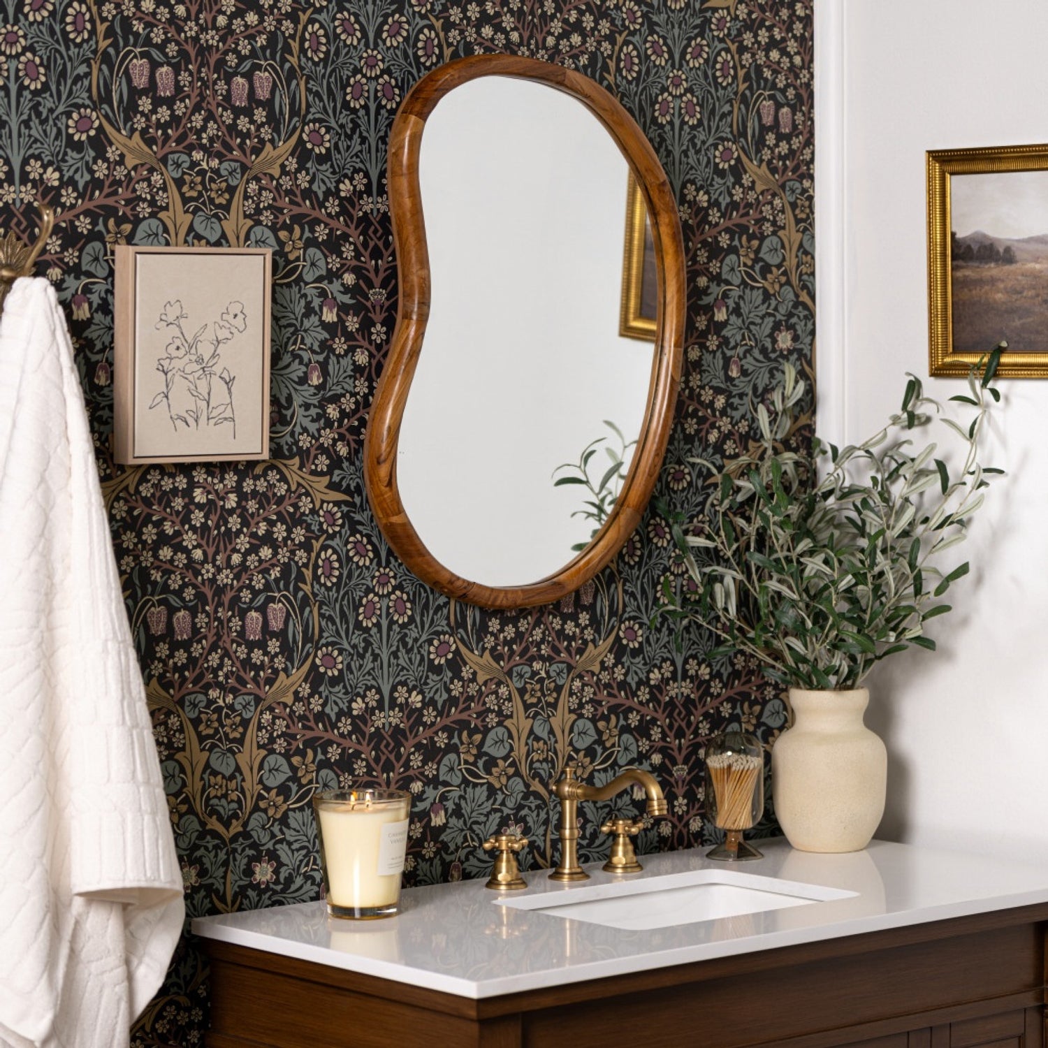 Tara Wall Mirror – Paynes Gray