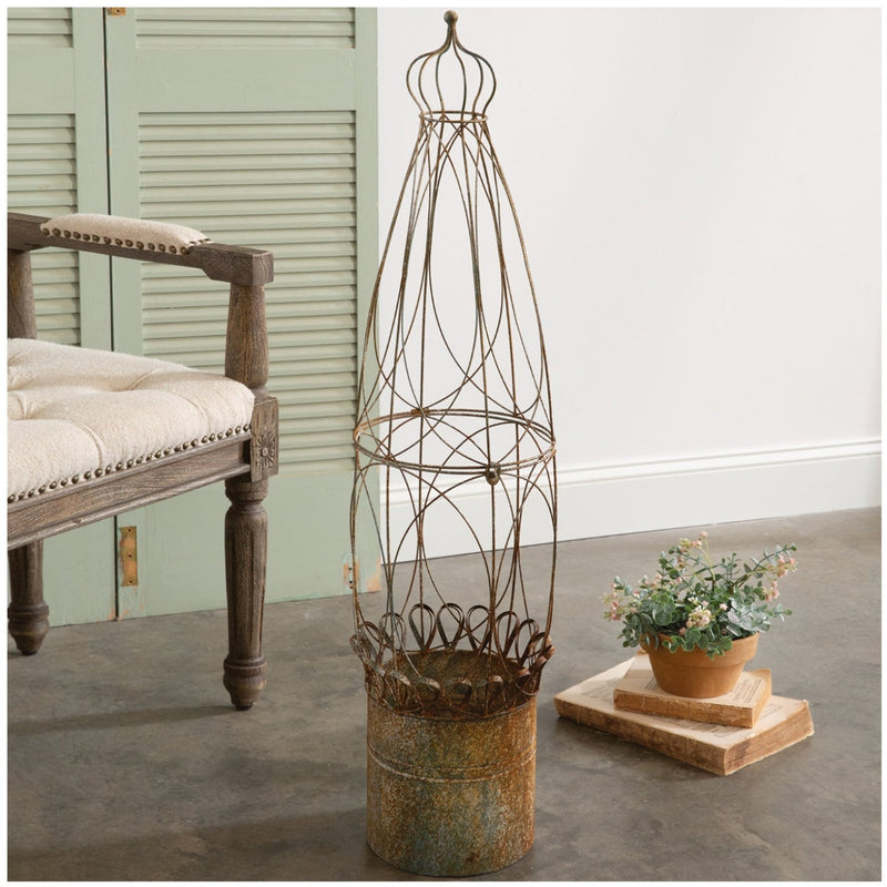 Rustic Garden Topiary Planter – Paynes Gray