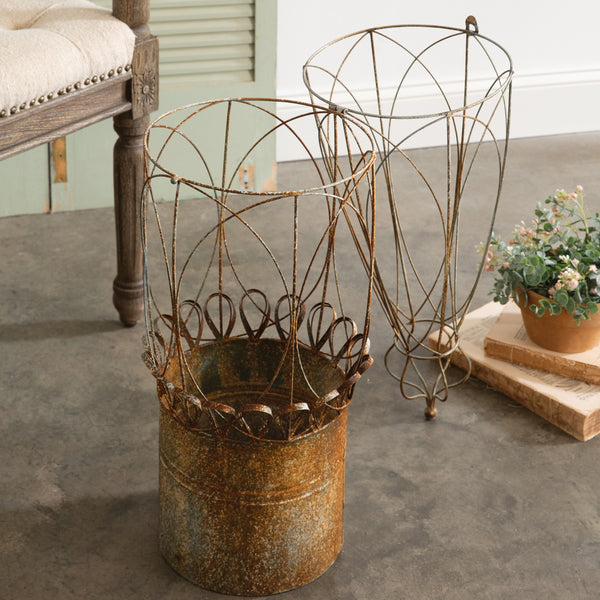 Rustic Garden Topiary Planter – Paynes Gray