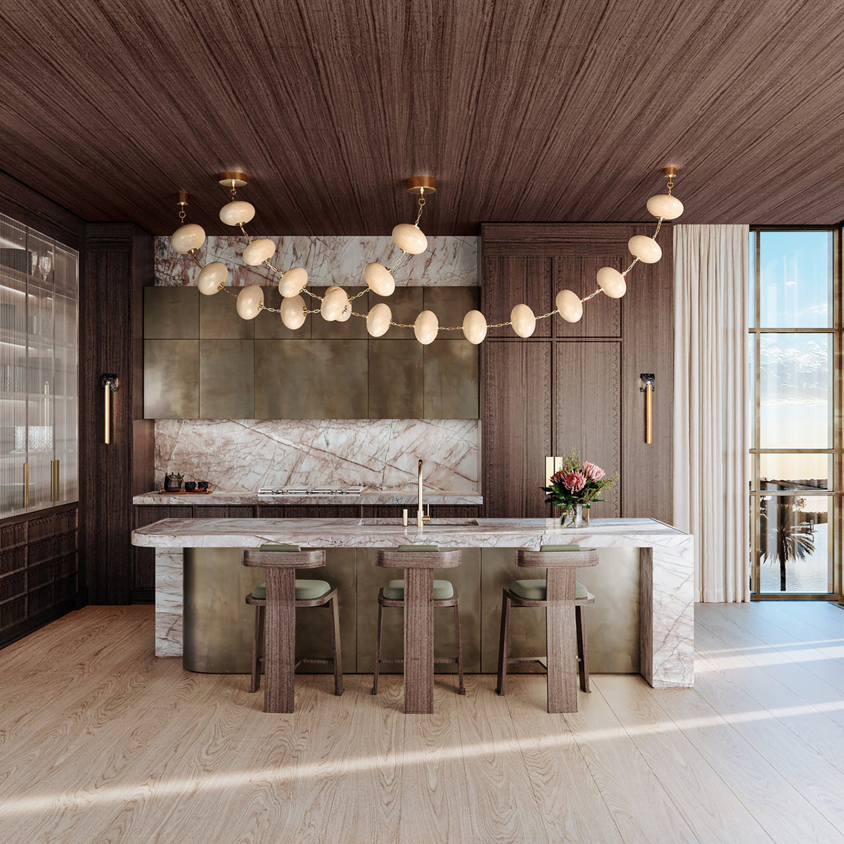 Corbett Lighting Nephele Chandelier – Paynes Gray