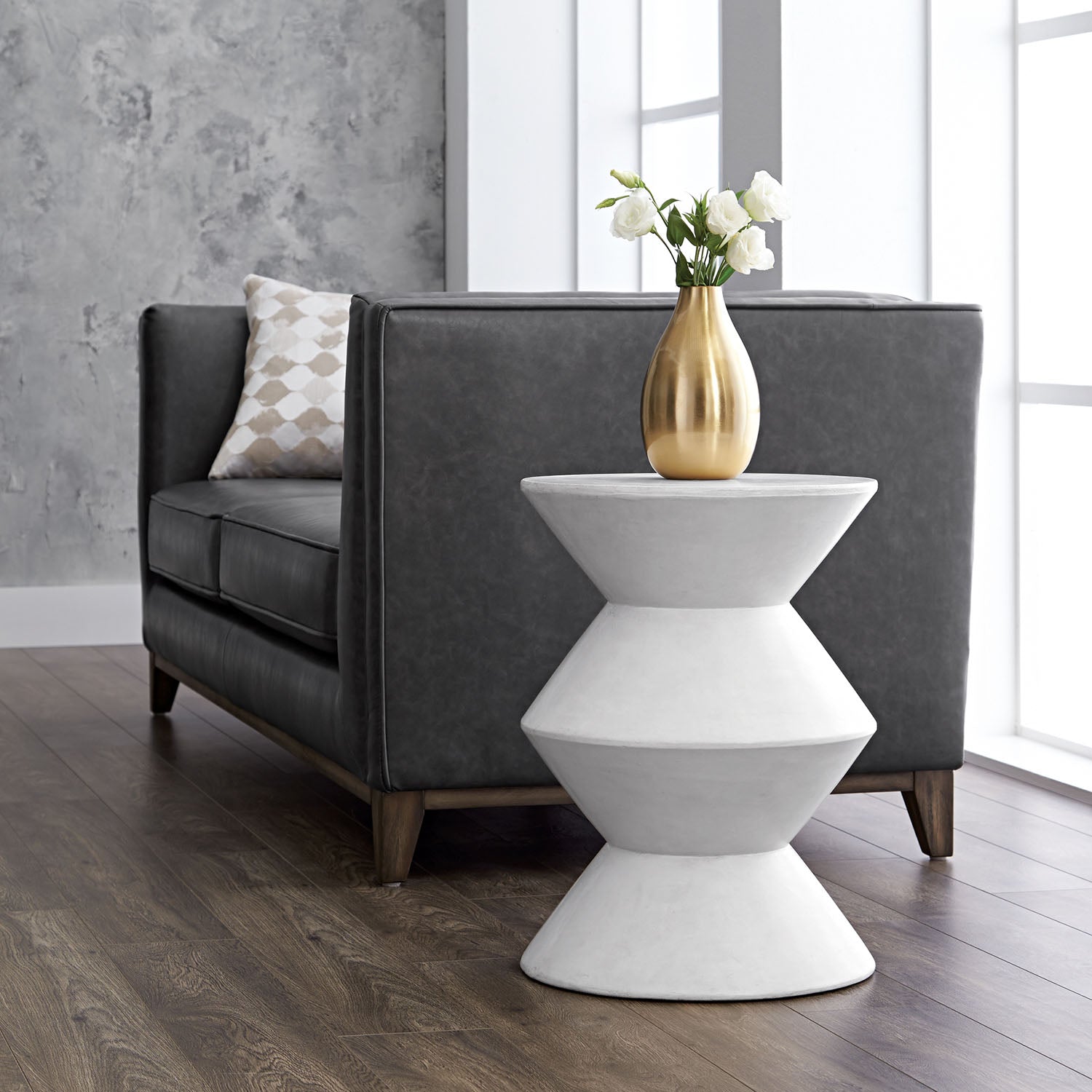 Sunpan Union Indoor/Outdoor End Table – Paynes Gray