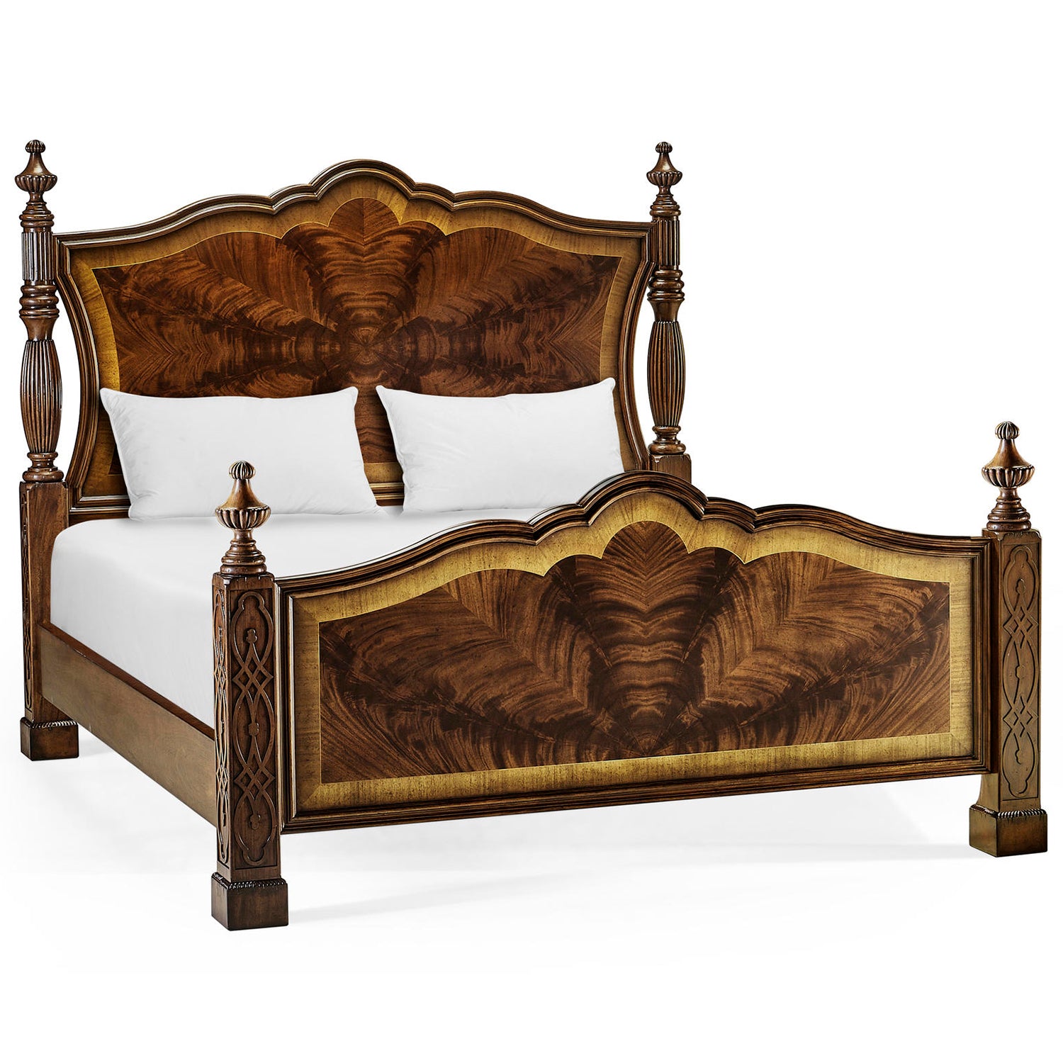 Jonathan Charles Versailles King Poster Bed – Paynes Gray