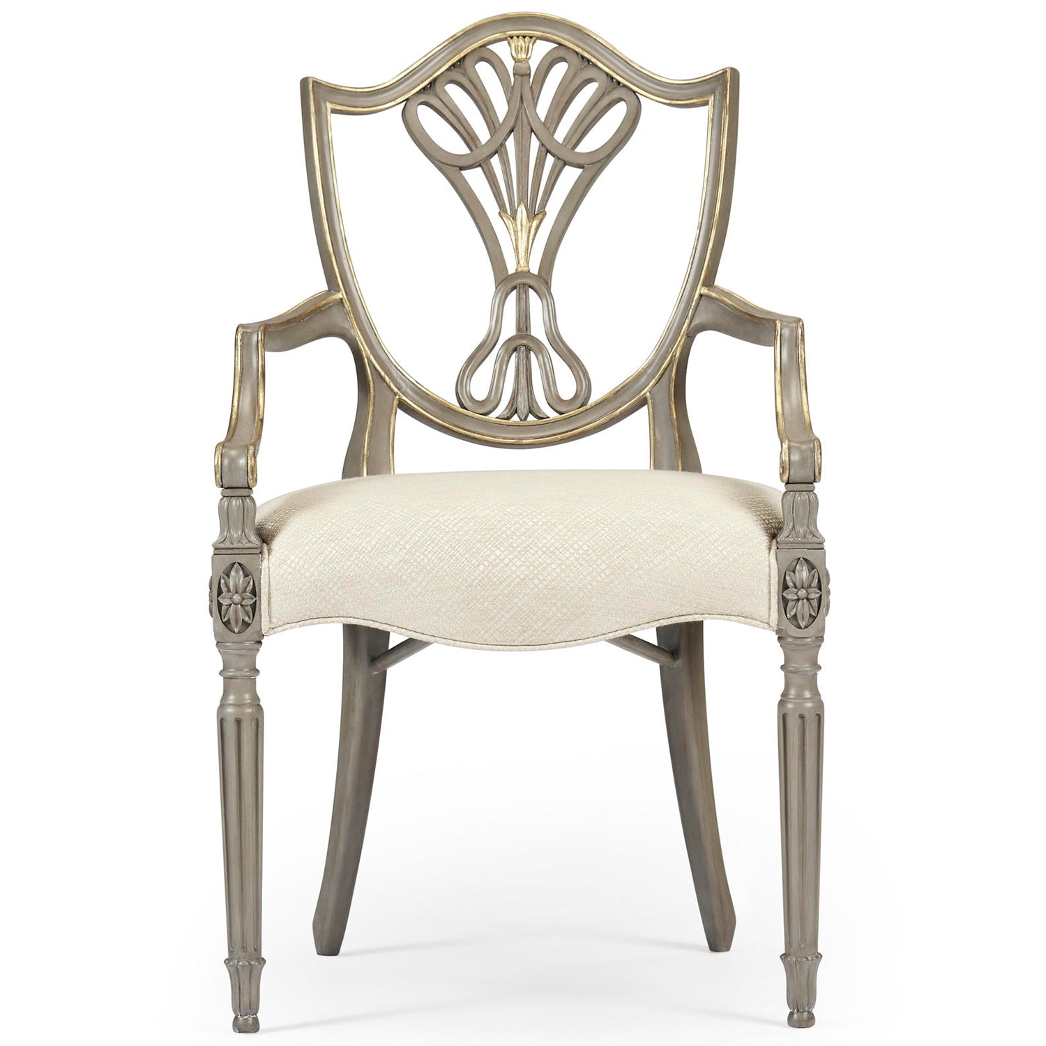Jonathan Charles Buckingham Sheraton Dining Armchair – Paynes Gray
