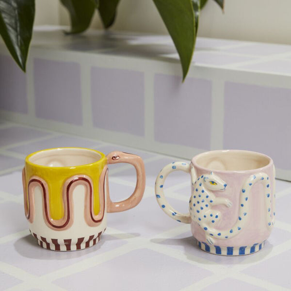 Wild Tails Mug Set of 4 – Paynes Gray