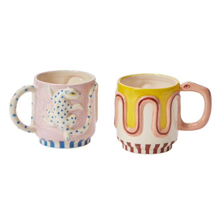 Wild Tails Mug Set of 4 – Paynes Gray