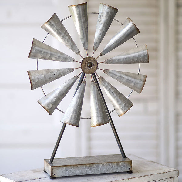Windmill Large Tabletop Sculpture – Paynes Gray