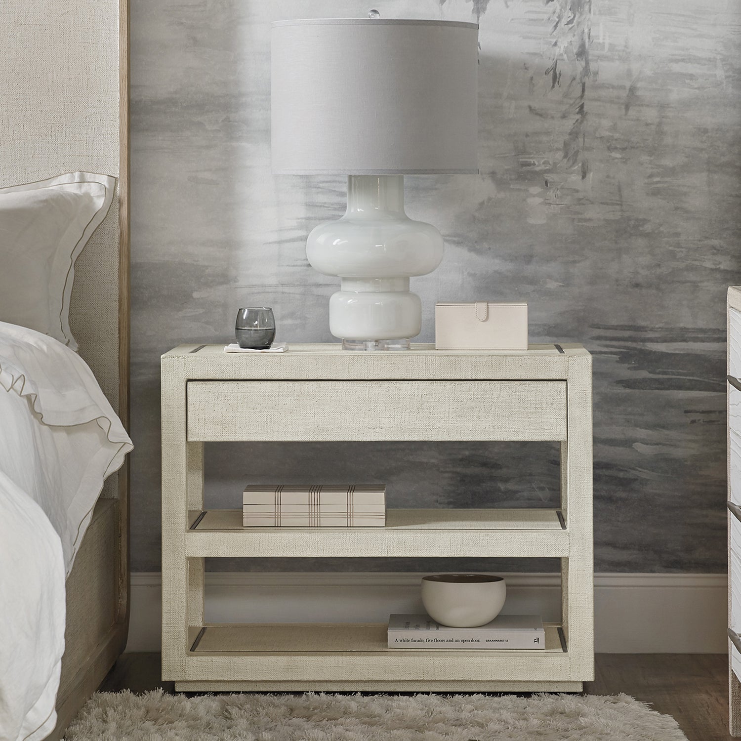 Hooker Furniture Cascade One-Drawer Nightstand – Paynes Gray