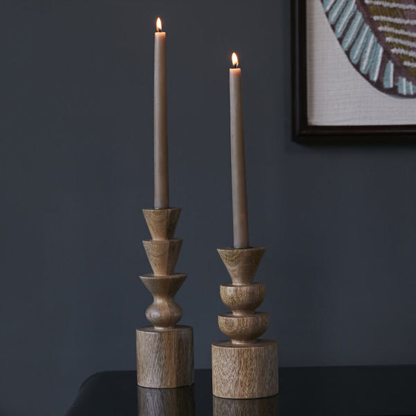 Manali Candleholder Set of 2 – Paynes Gray