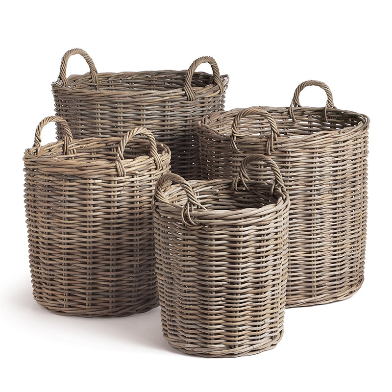 Normandy Round Basket Set of 4 – Paynes Gray